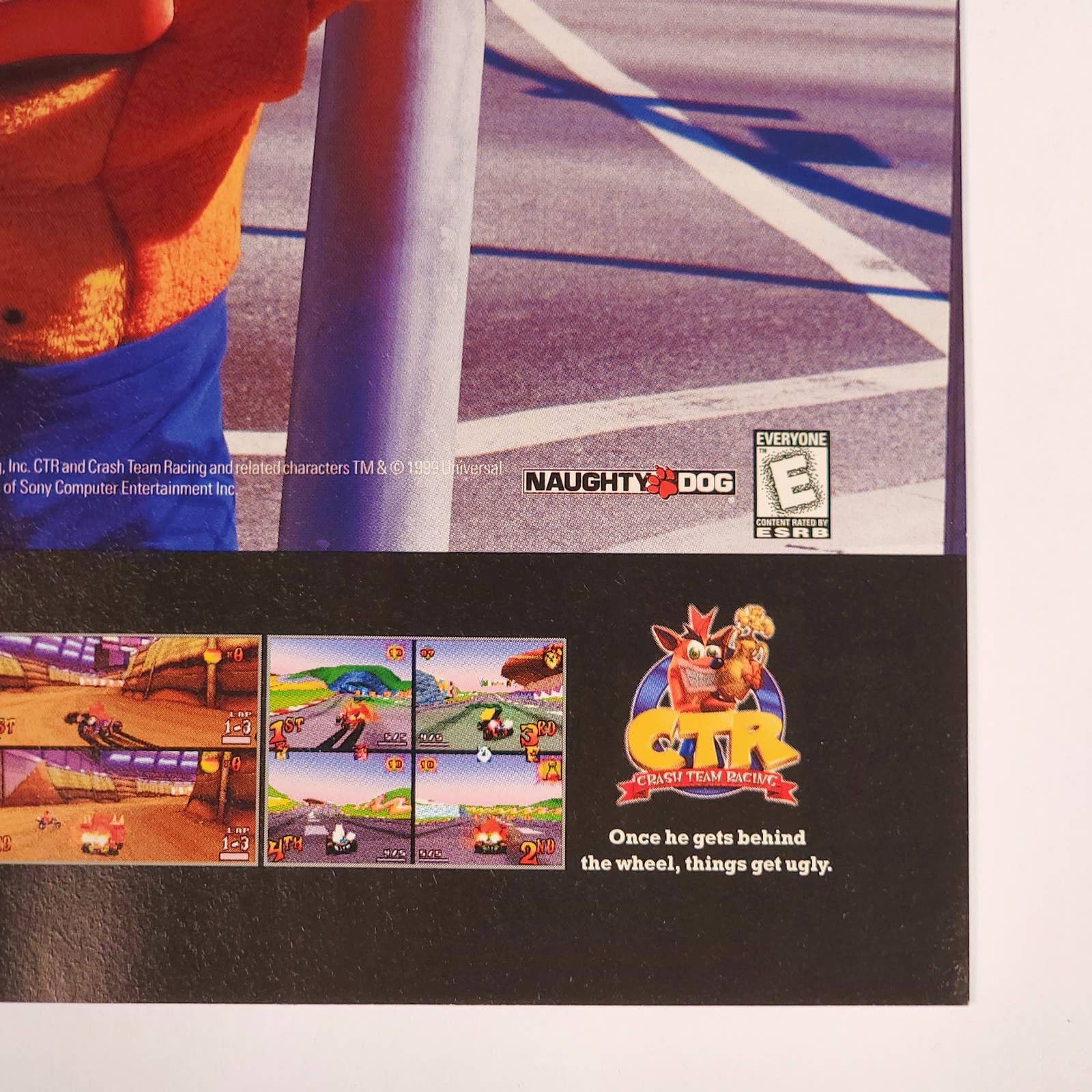 CTR Crash Bandicoot Team Racing Vintage Sony PS1 Print Ad 2000 - Etsy