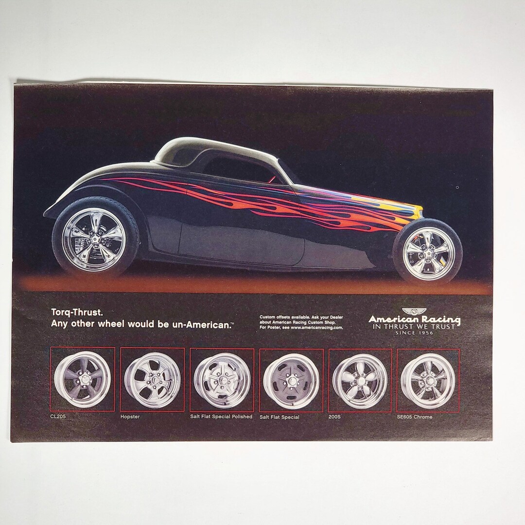 33 Ford 3-window & American Racing Wheels VTG Print Ad 2001 Rod and ...