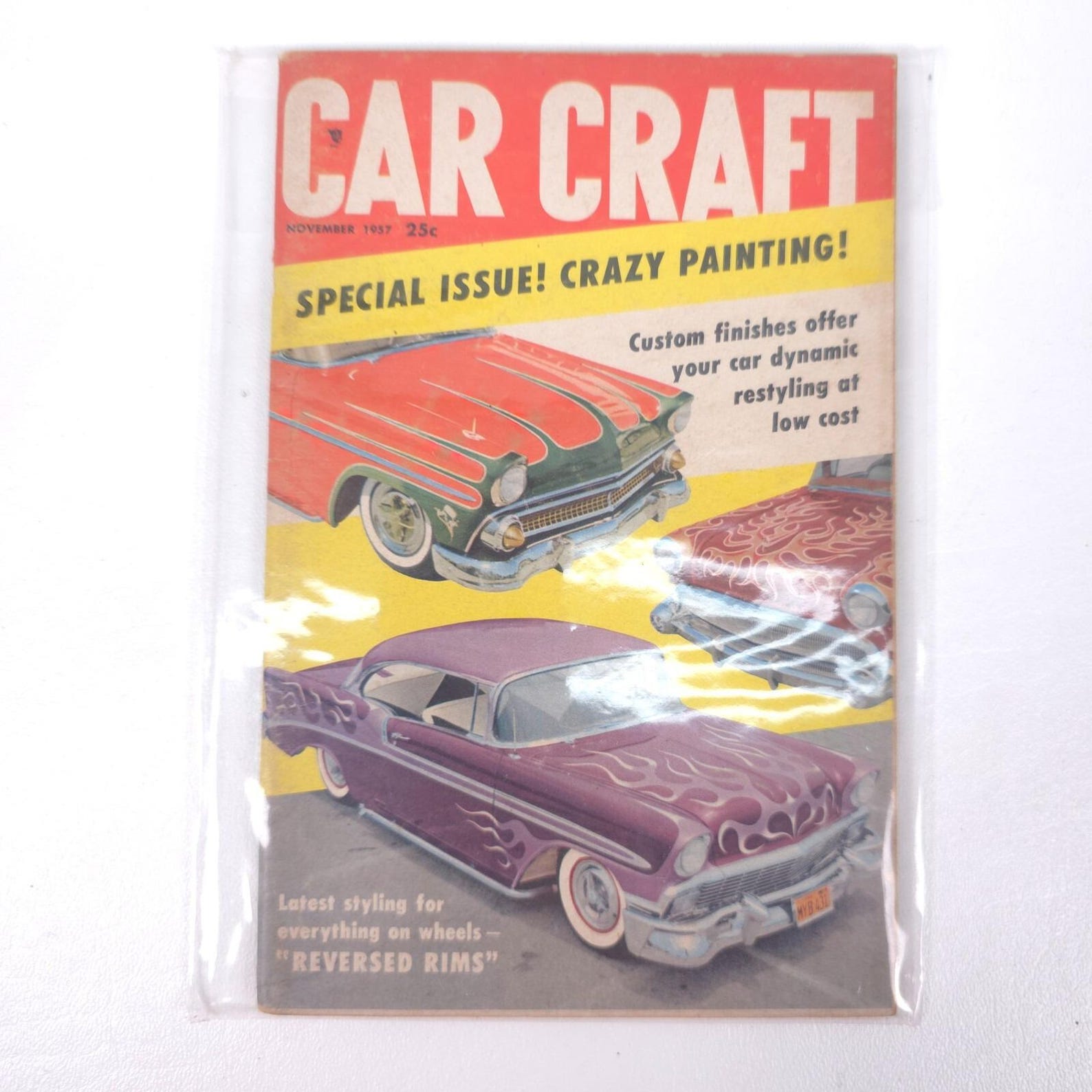 CAR CRAFT November 1957 Complete Magazine No Label Custom Paint Jobs ...