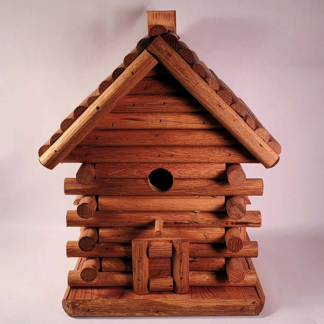 Custom Handmade Log Cabin Bird House 15h X 11w X 11d Quality Built - Etsy
