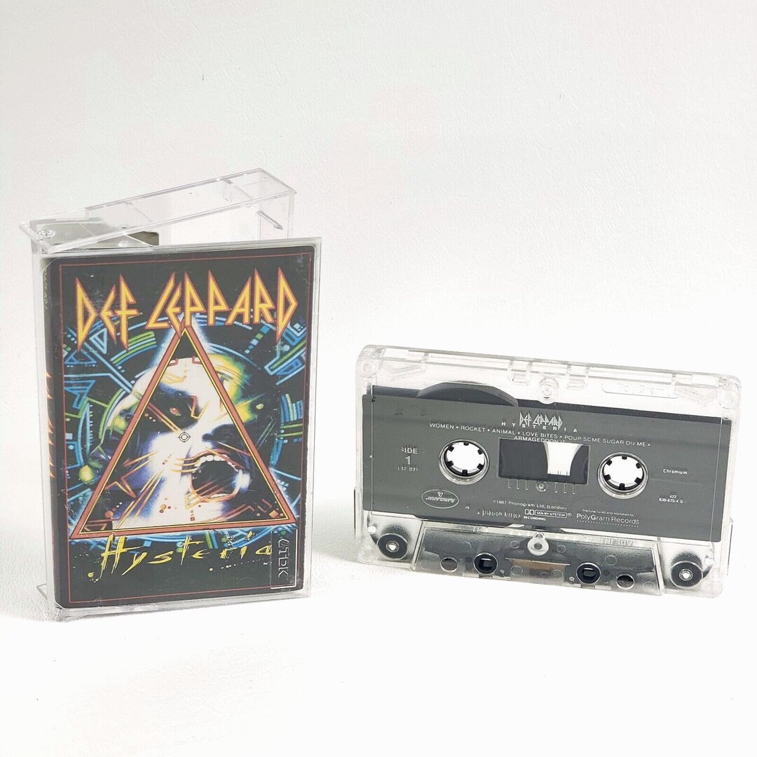 Hysteria by Def Leppard Cassette 1987 Mercury 830 675-4Q-1 Pour Some ...