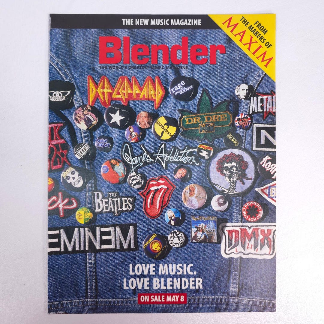 Vintage Blender Magazine Maxim Promo Print Ad 2001 Music Culture Wall ...
