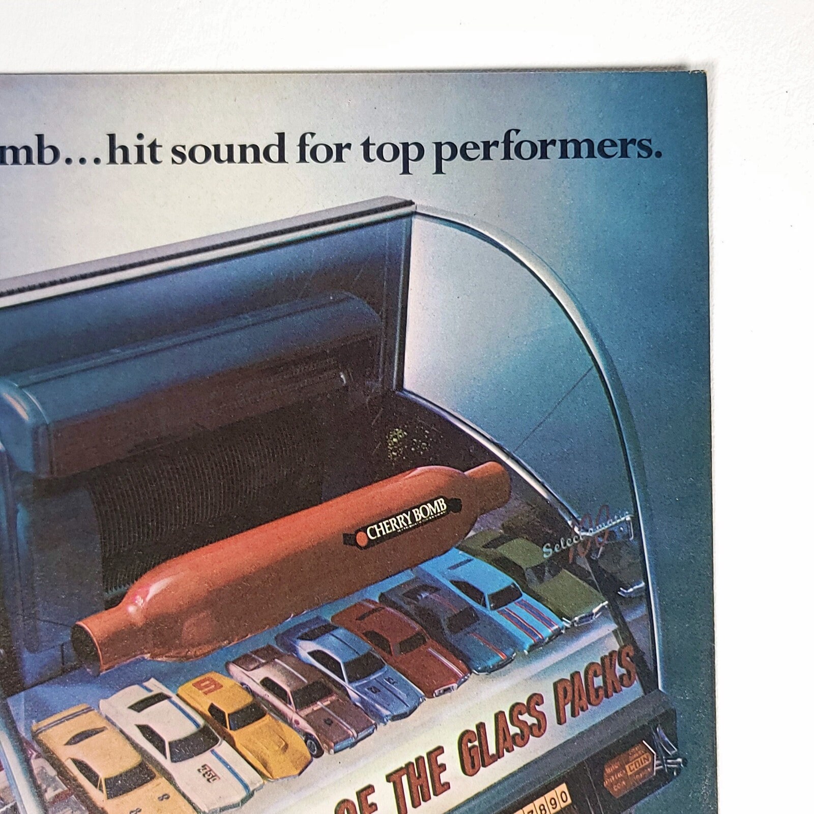 Cherry Bomb boss Man of the Glass Packs Print Ad 1969 Hot Rod Magazine ...