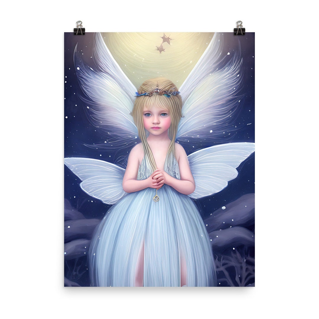 Amelia Winter Fairy Art Print - Etsy