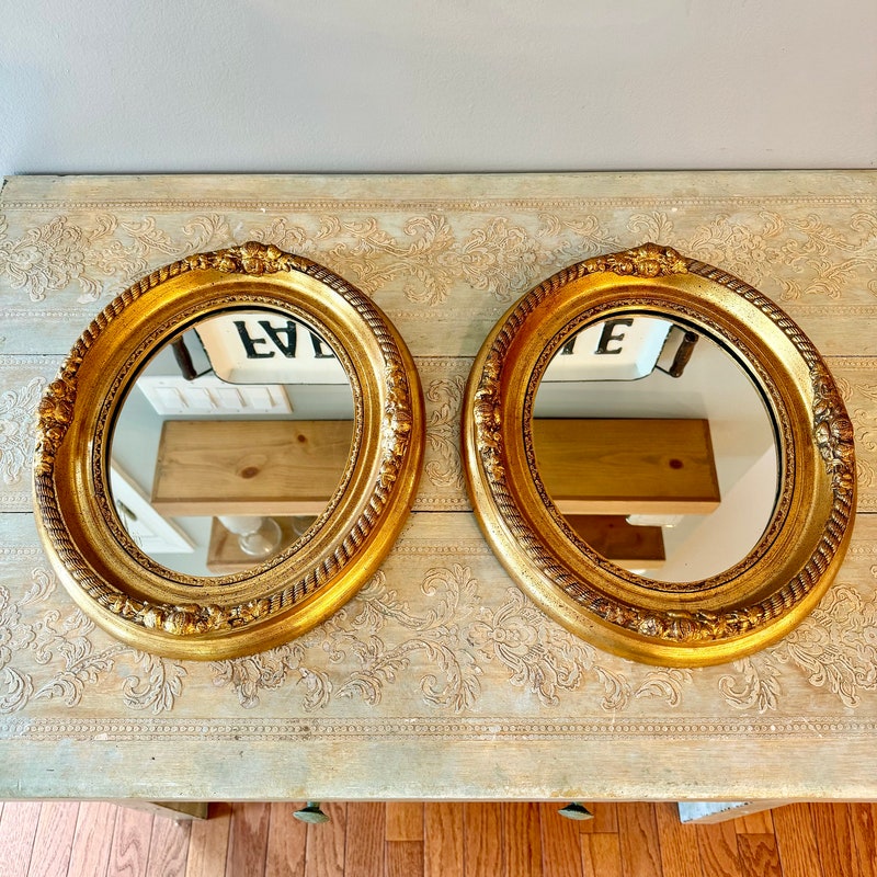 Antique Gold Mirrors - Etsy