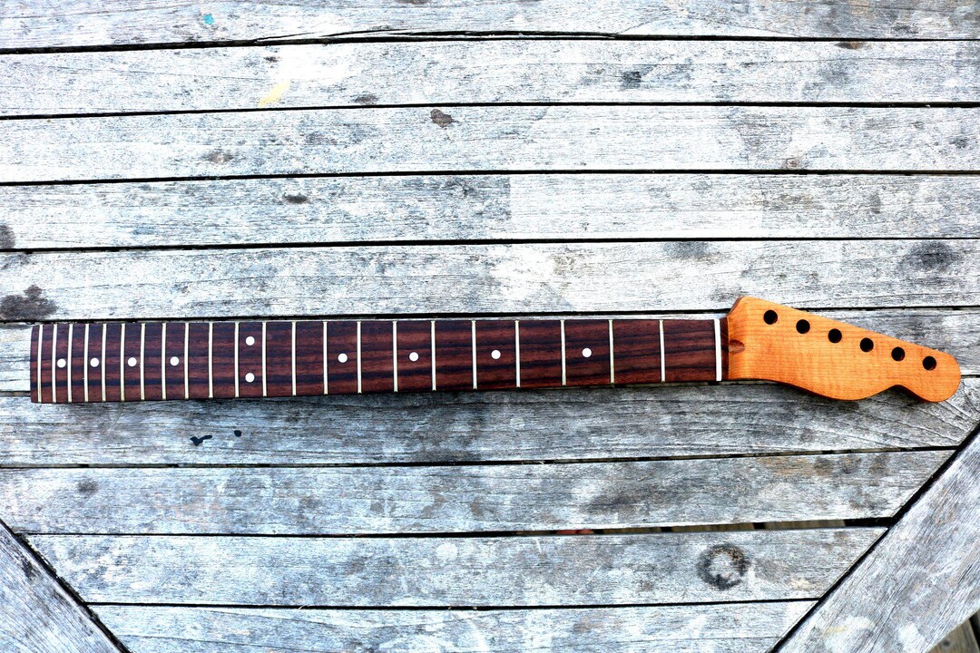 Telecaster Neck, Roasted Maple, 22 Frets, Leveled and Polished, 9,5 ...