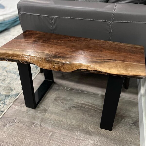 Walnut End Table - Etsy