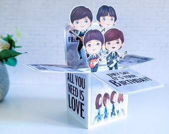 Rock Band Birthday Card - Etsy