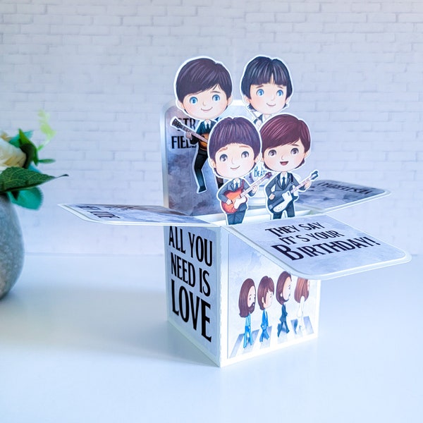 Pop up Box Card - Etsy