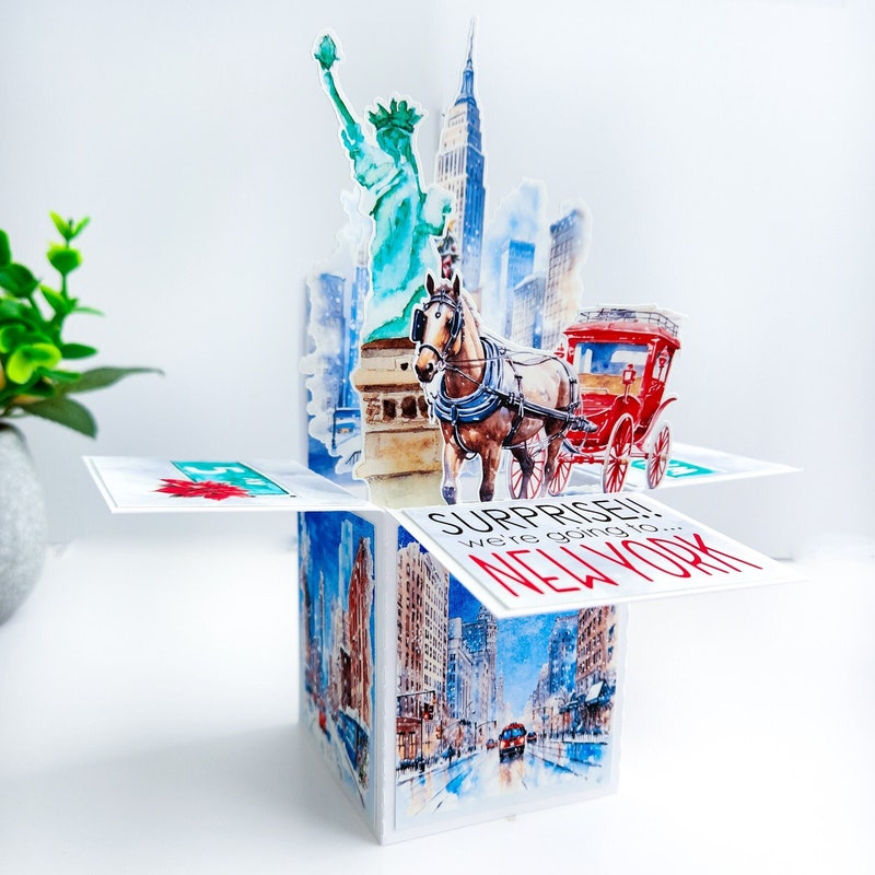 Pop up Box Card - Etsy