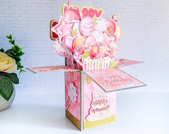 Pop up Birthday Box | Etsy