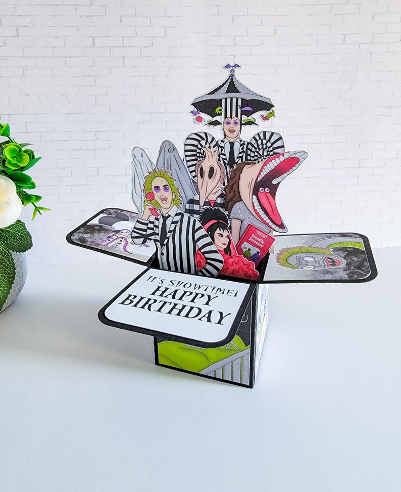 It's Showtime! Box Card, Horror Themed Card - Etsy