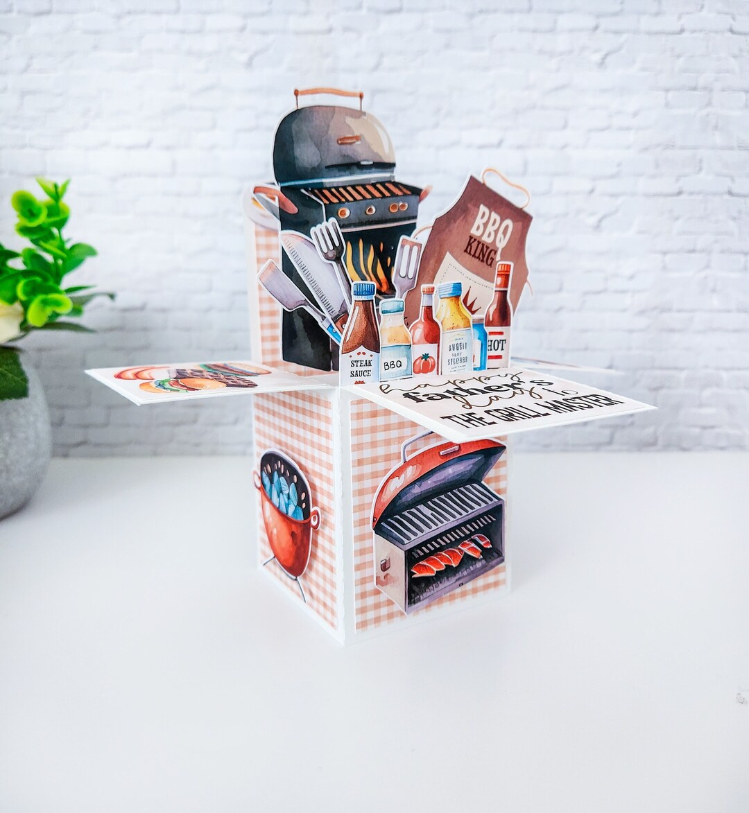 BBQ King Box Card, Grill Master Card, Father's Day Birthday Any ...