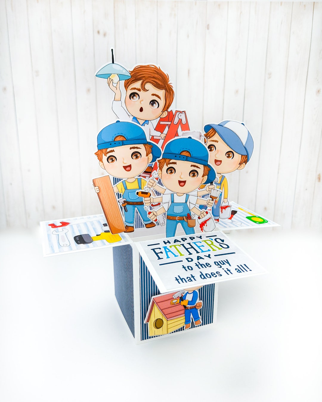 Card for Dad, Father's Day Box Card, Birthday Card - Etsy