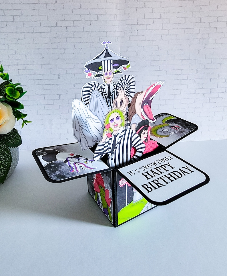 It's Showtime! Box Card, Horror Themed Card - Etsy