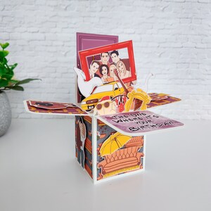 Friends Birthday Card Friends Pop up Box Card Birthday Card - Etsy Canada