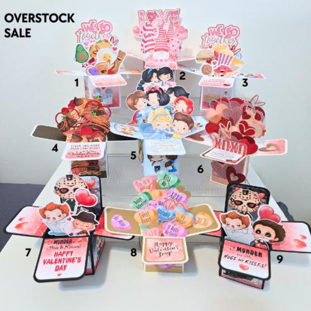 Pop up Box Greeting Cards Overstock Sale - Etsy
