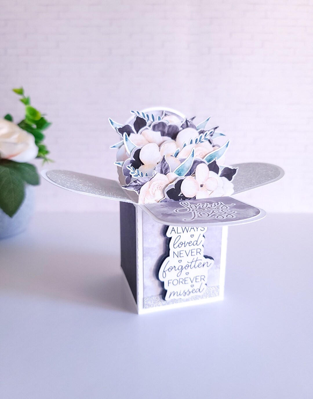 Sympathy Box Card, Thinking of You Card - Etsy