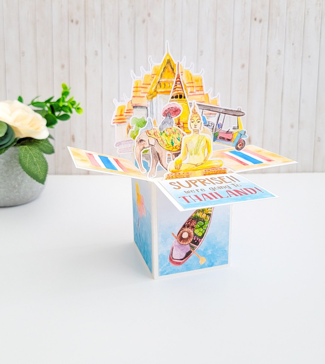 Vacation Surprise Thailand Box Card, Surprise We're Going on Vacation ...
