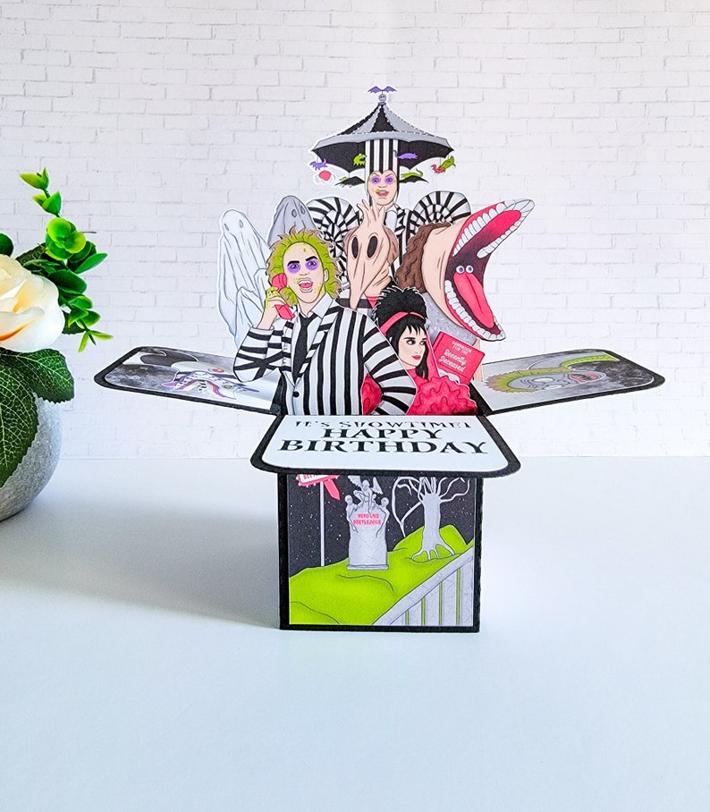 It's Showtime! Box Card, Horror Themed Card - Etsy