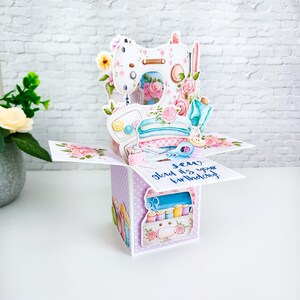 Sewing Box Card, Birthday Card, Sewing Lover Gift - Etsy