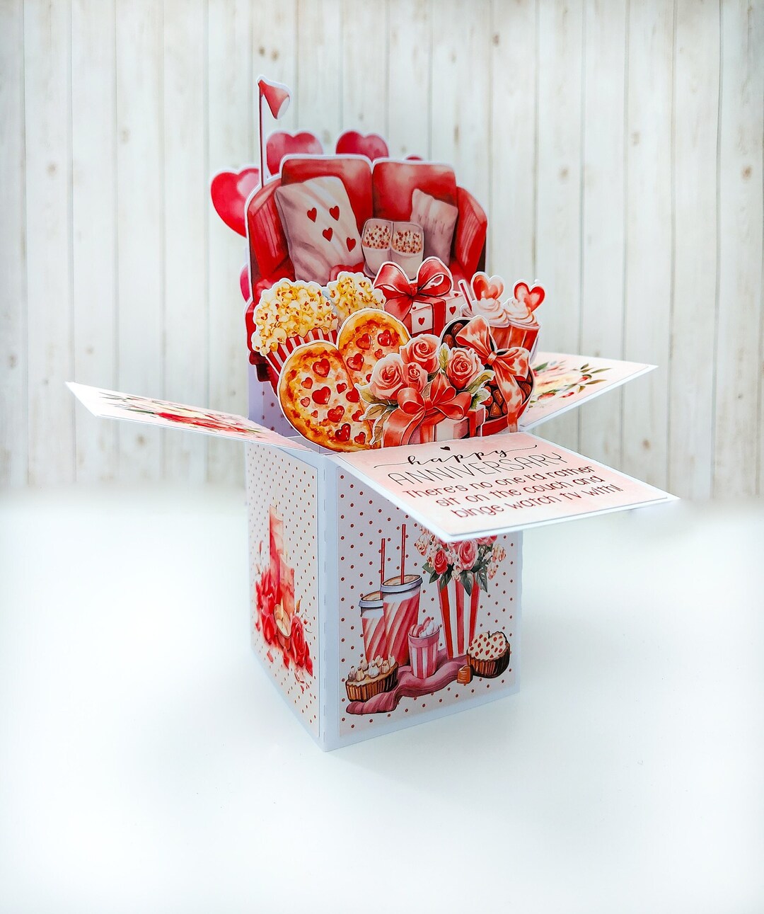 Cozy Valentines Day Card, Romantic Card - Etsy