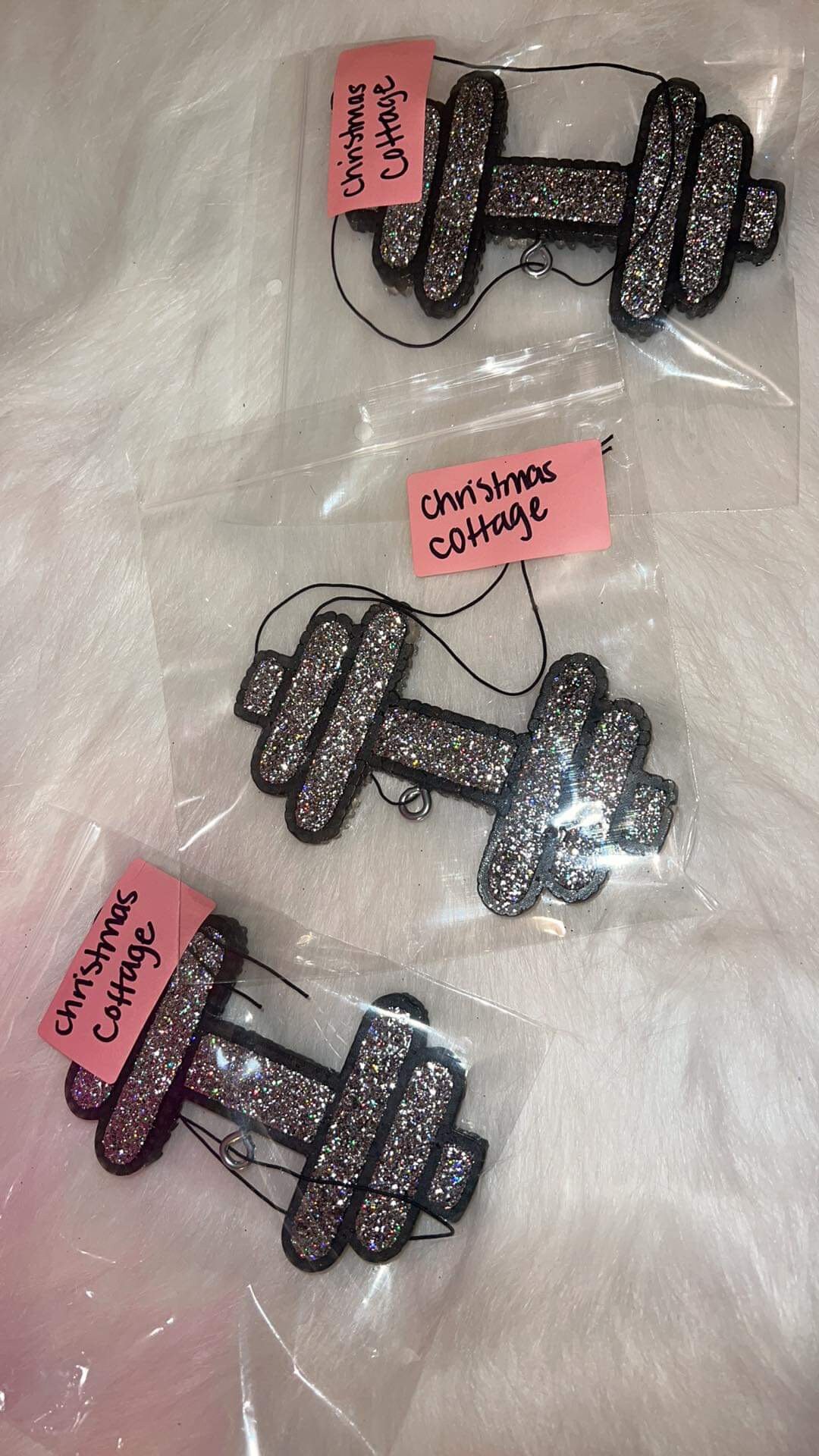 Dumbbell Car Freshies, Dumbbell Air Fresheners, Handmade Freshies, Work ...