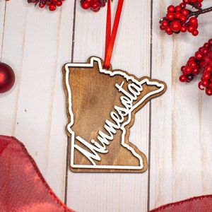 Minnesota Christmas Ornament - Etsy