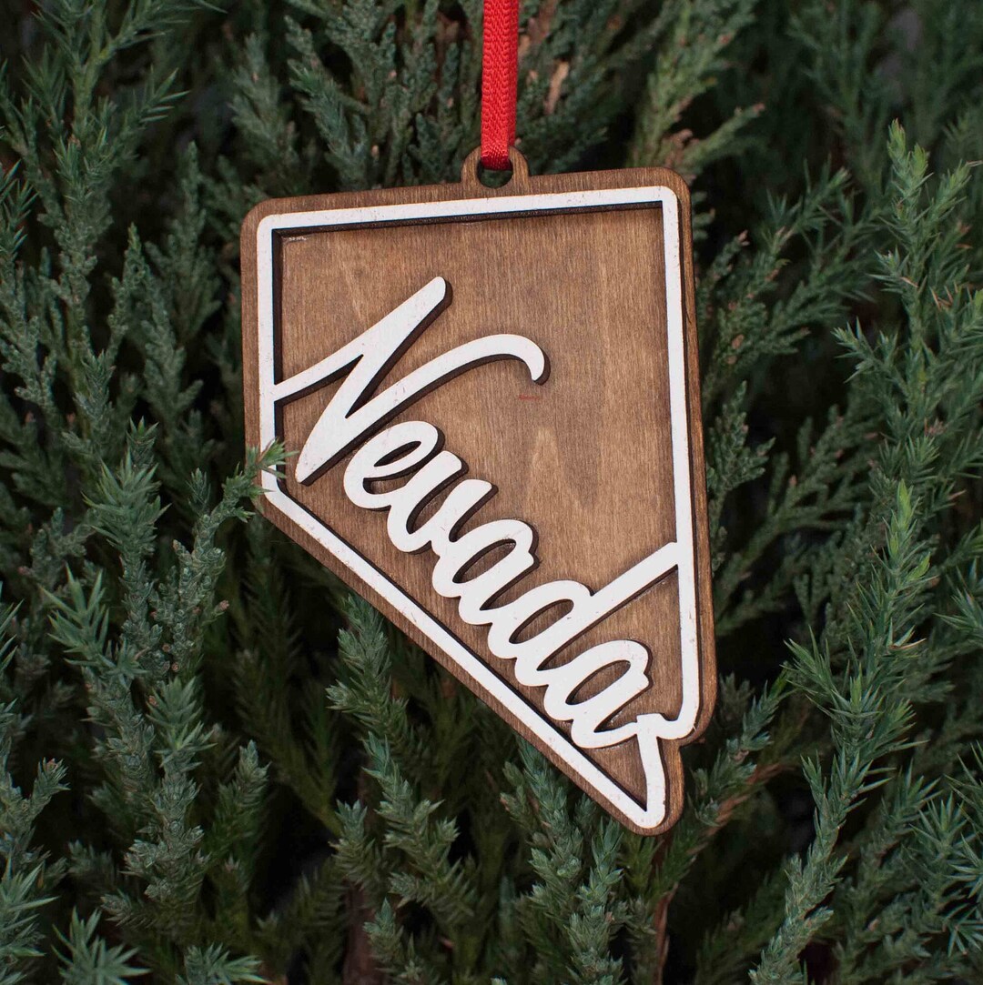 Nevada Christmas Ornament - Etsy
