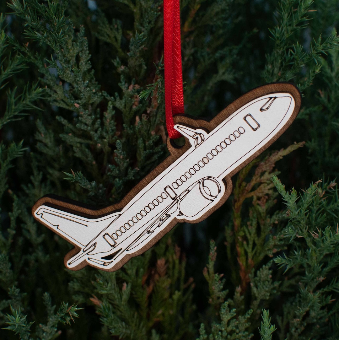 Jet Plane Airplane Christmas Ornament, Travel and Vacation Ornaments - Etsy
