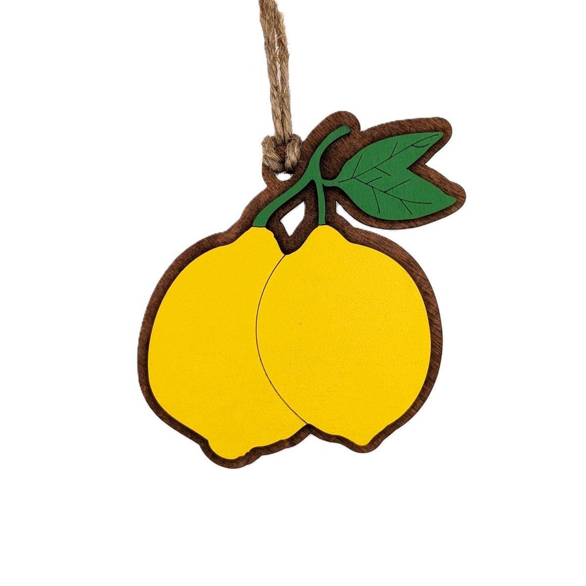 Lemon Christmas Ornament- Personalized Custom Wood Ornament Gift - Etsy