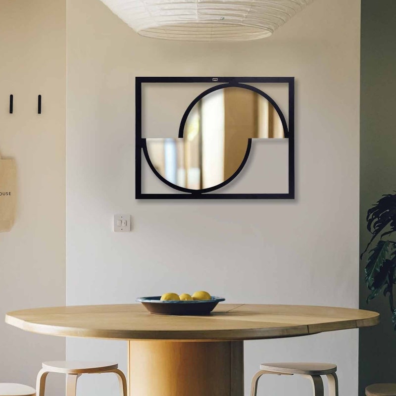 Black Wall Mirror - Etsy