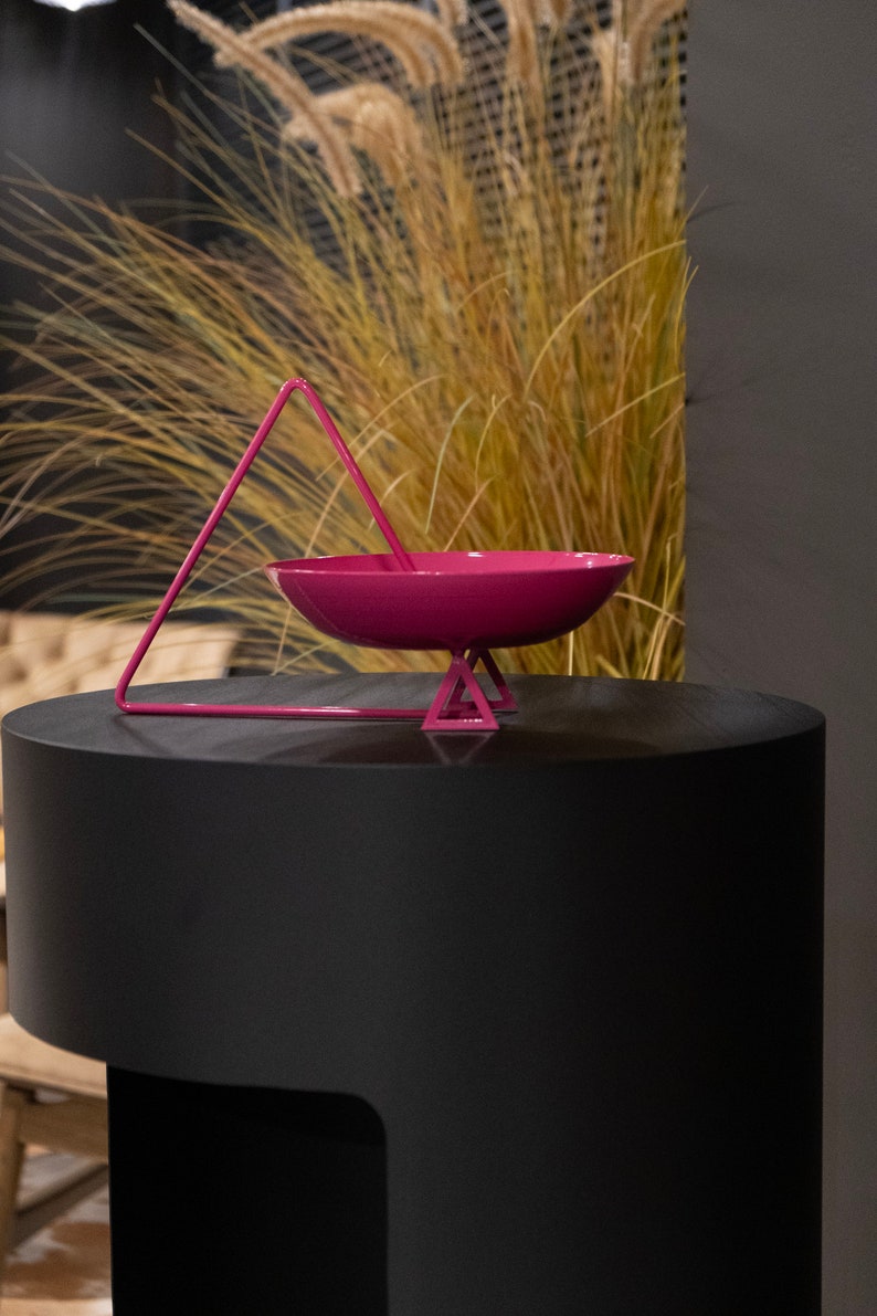 Colorful Metal Desktop Organizer With Asymmetric Pattern, Triangle Desk ...