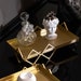 Gold Decorative Tray, Chic Gold Metal Desk Organizer, Multi-use Tray ...