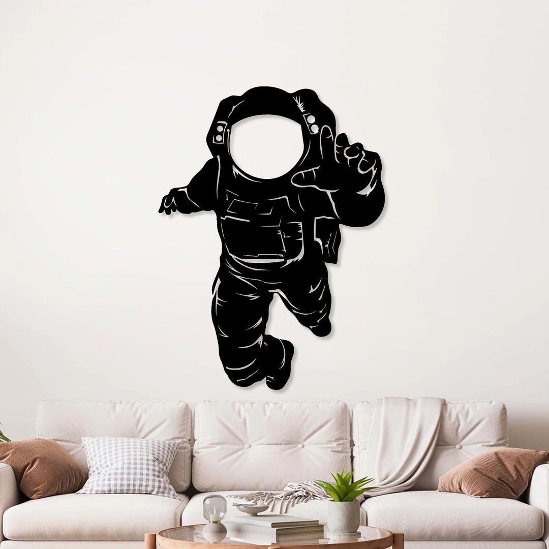 Astronaut Metal Wall Art, Space Metal Wall Art, Astronaut Metal Wall ...