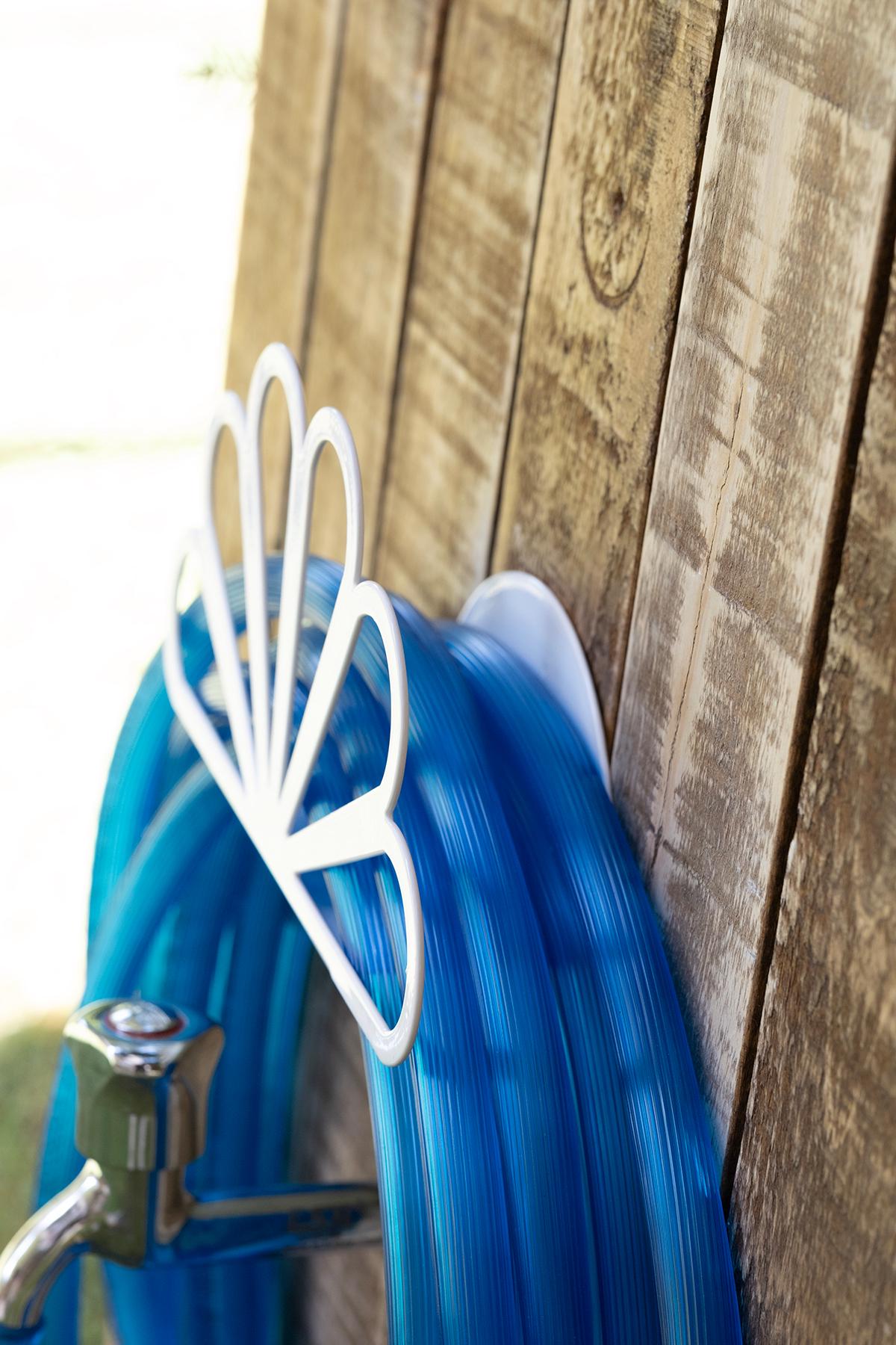 Stylish Metal Hose Storage Solution for Gardens, Functional Decor ...