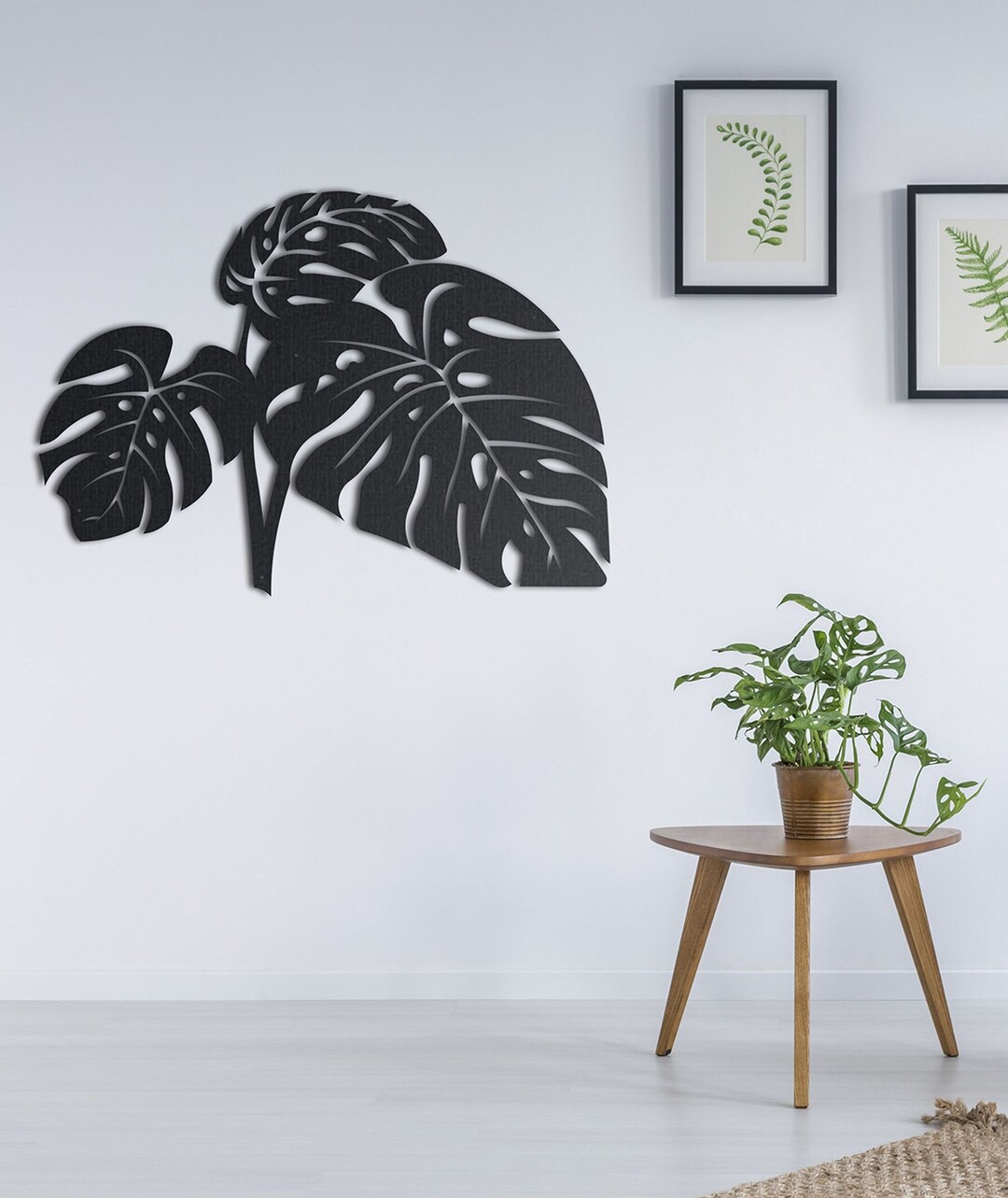 Nature-inspired Monstera Metal Wall Art, Stylish Leaves Metal Wall ...