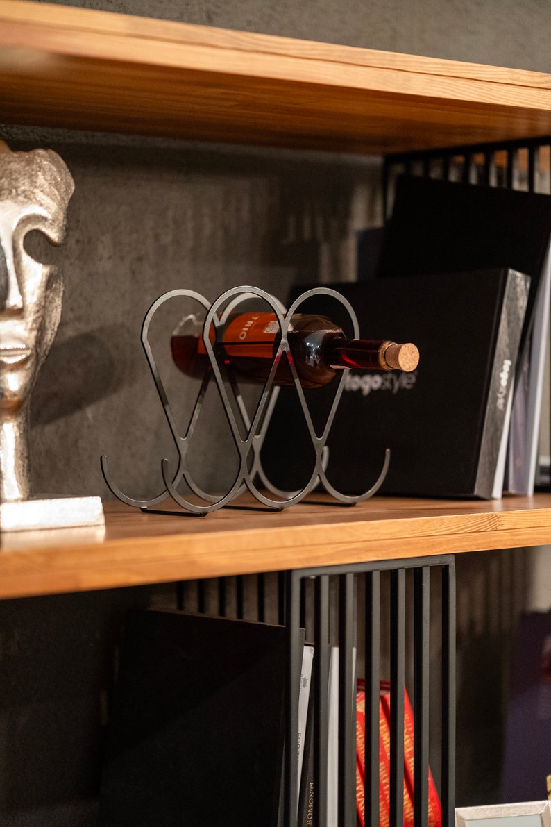 Asymmetrical Wine Organizer, Dinner Table Wine Decoration, Stylish ...