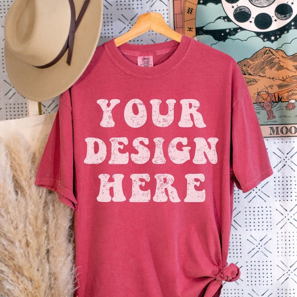 Crimson Color Tshirt - Etsy
