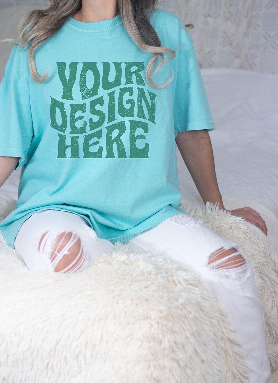 Chalky Mint Comfort Colors Mockup Preppy Aesthetic Fall Mockup Trendy ...