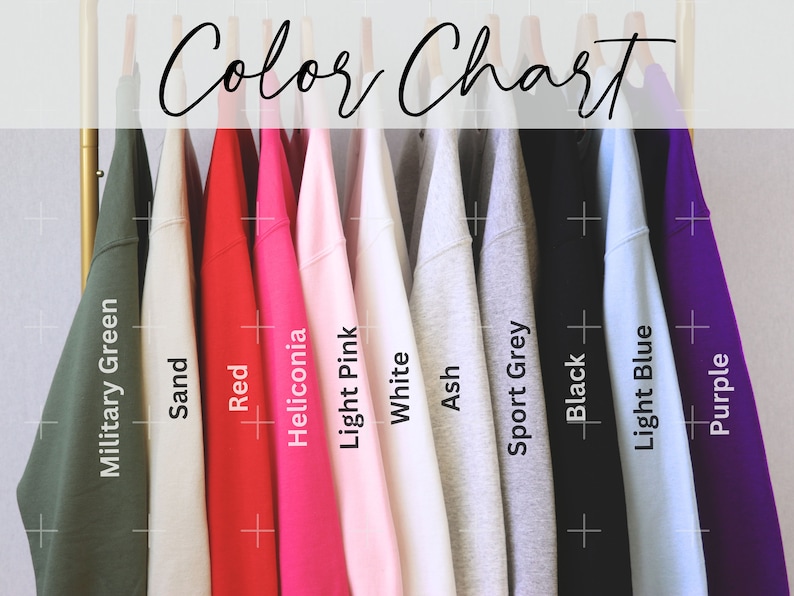 Gildan Sweatshirt Color Chart | Gildan 18000 Color Chart | Color Swatch ...