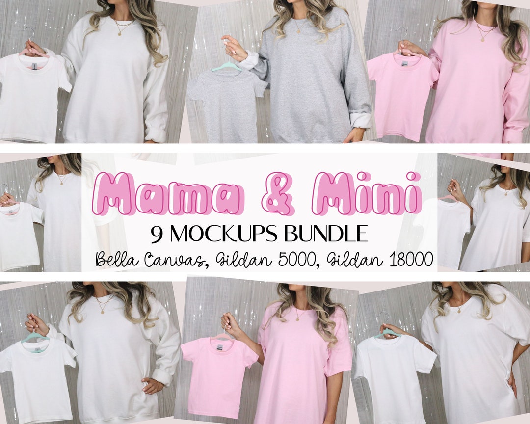 Mother's Day Mockup Bundle, Mama and Mini Mockup Bundle, Mommy & Me ...