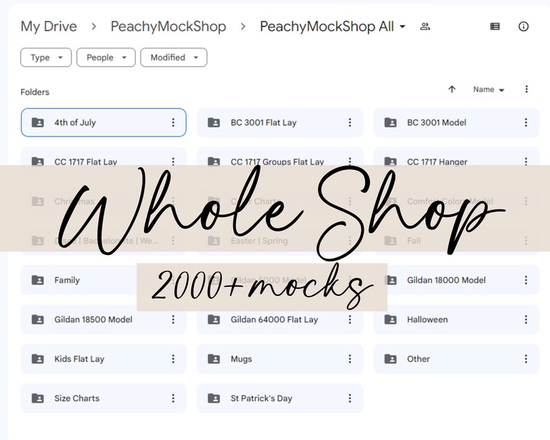 Whole Shop Bundle, Entire Shop Mockup Bundle, Comfort Colors, Bella ...