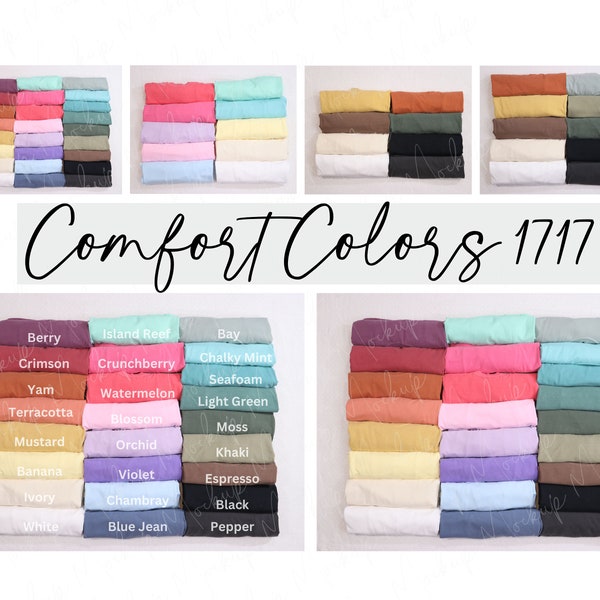 Comfort Colors Chart - Etsy
