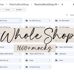 Whole Shop Bundle, Entire Shop Mockup Bundle, Comfort Colors, Bella ...