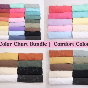 Color Chart Bundle C1717 Comfort Colors Chart CC 1717 Color Chart ...