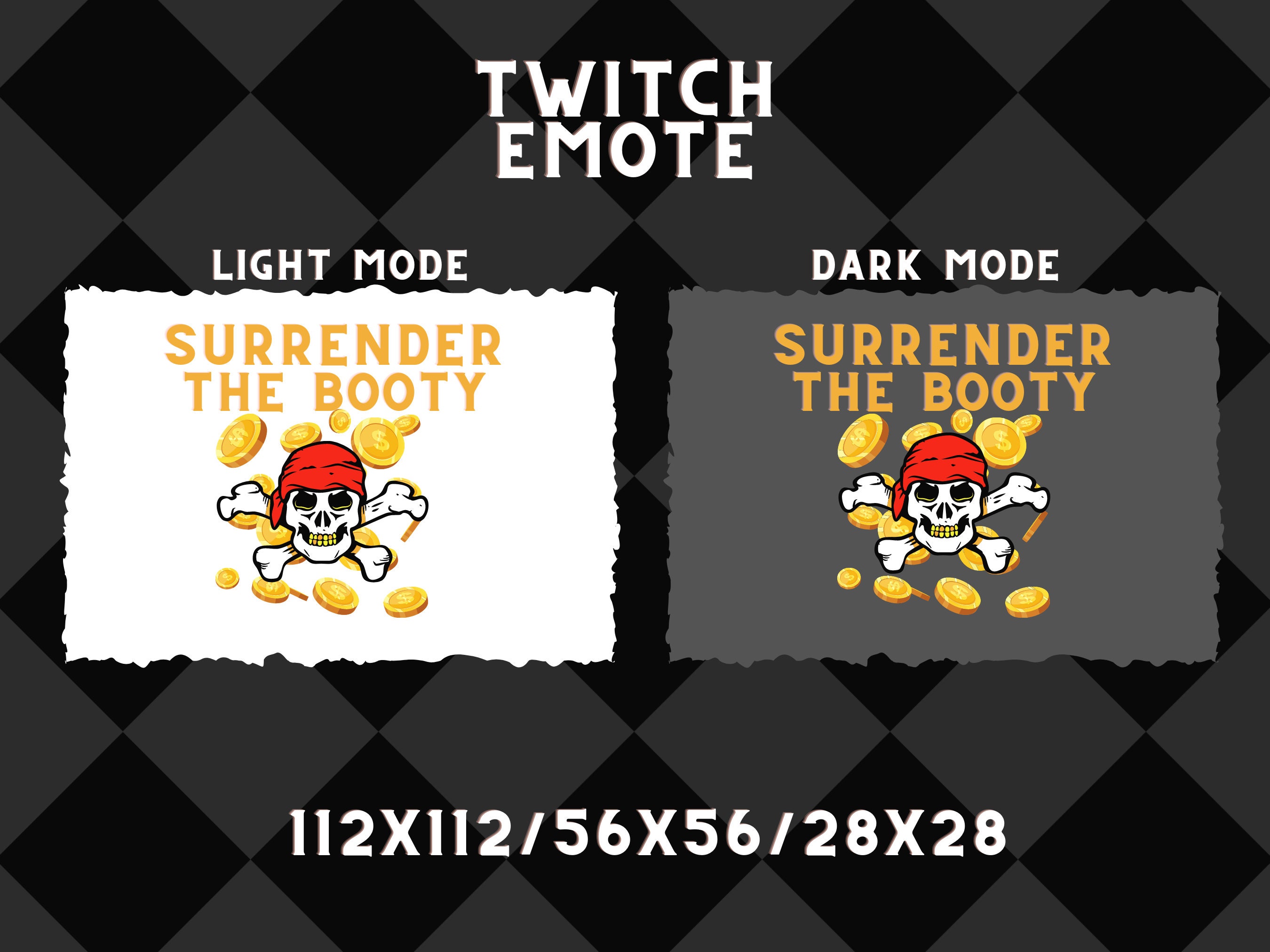 Pirate Emote surrender - Etsy