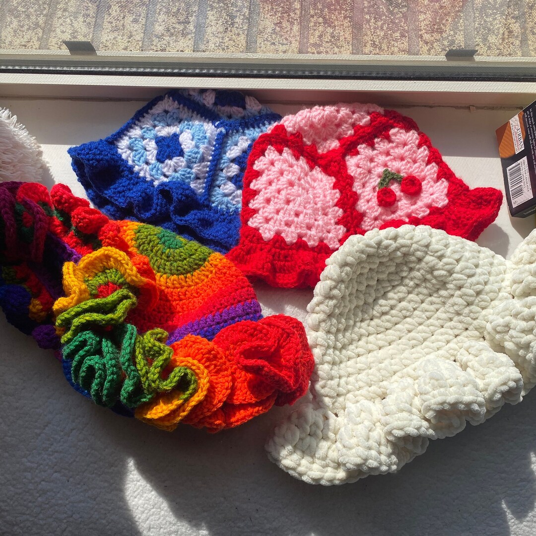 Granny Square Hats (fall Collection 2023) - Etsy