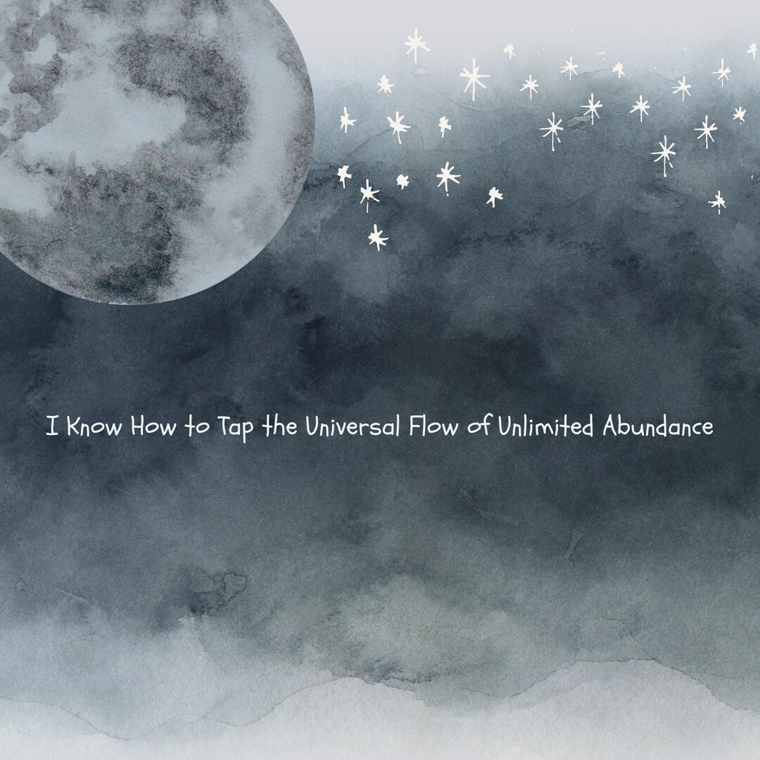 Universal Abundance Affirmations - Etsy
