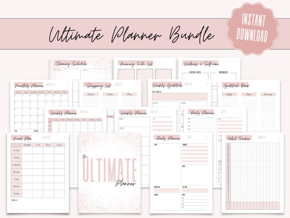 The Ultimate Planner Bundle Printable Planner Bundle Daily | Etsy